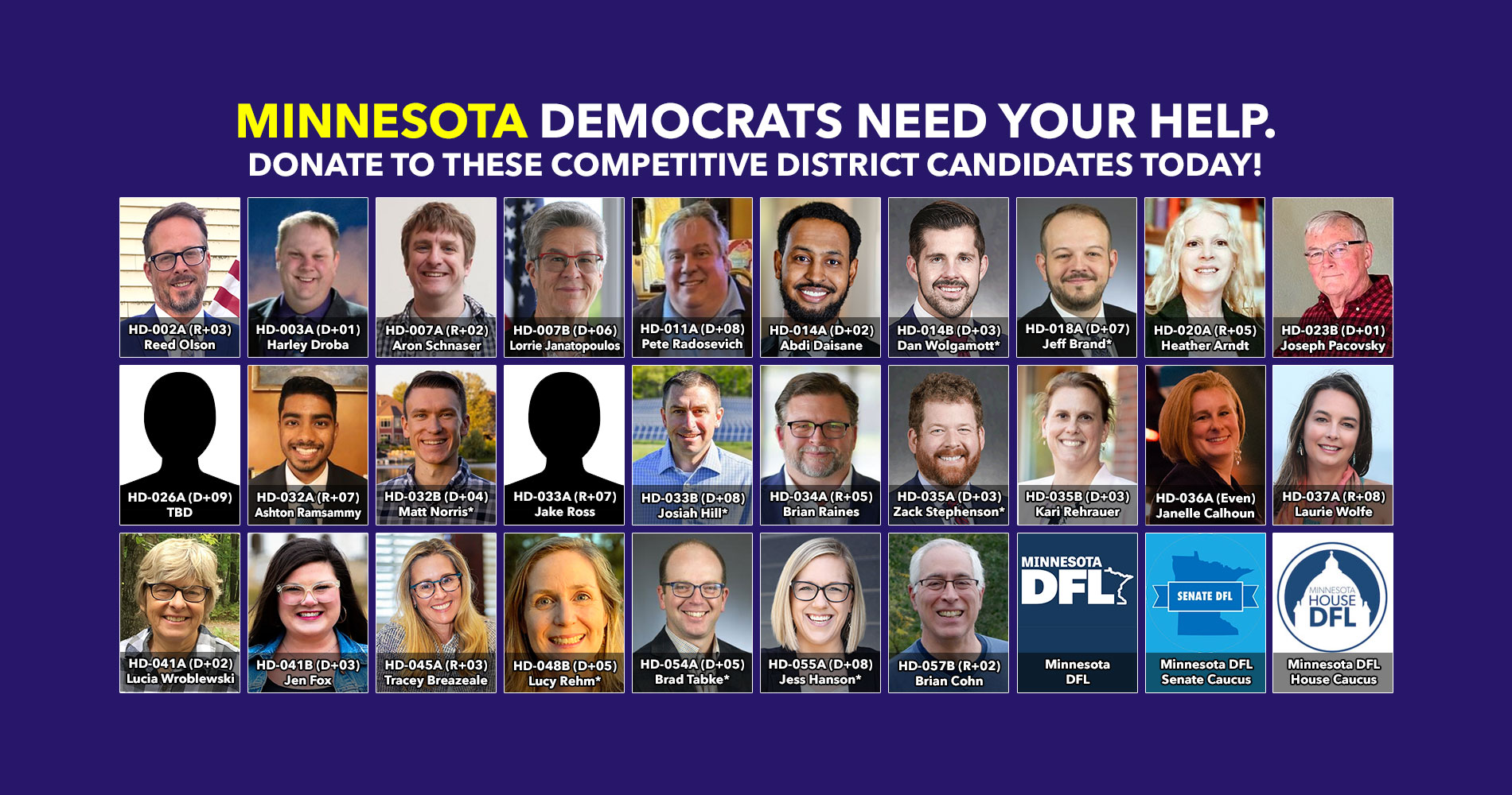 Minnesota filing deadline passed; candidates now listed! | Blue26.org